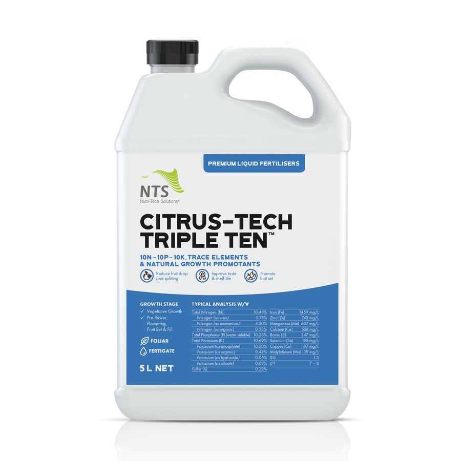 Citrus-Tech Triple Ten™ | Foliar Fertiliser | NPK and Trace Elements ...