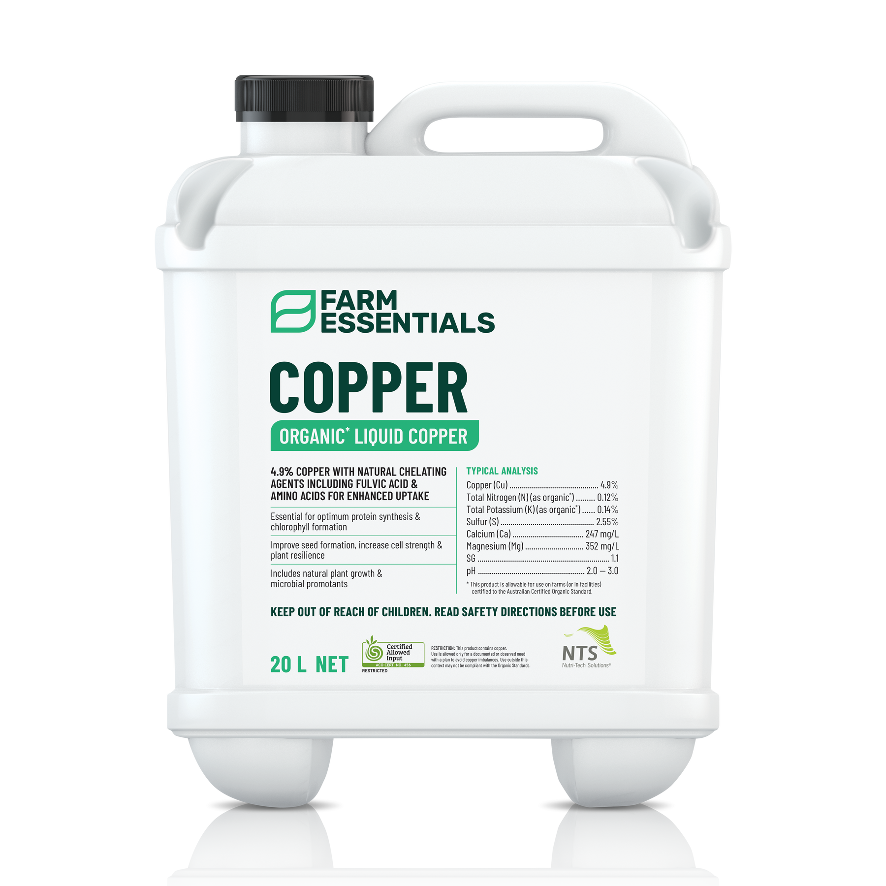 Copper Essentials™ | Organic Liquid Copper Fertiliser | NTS – Nutri ...