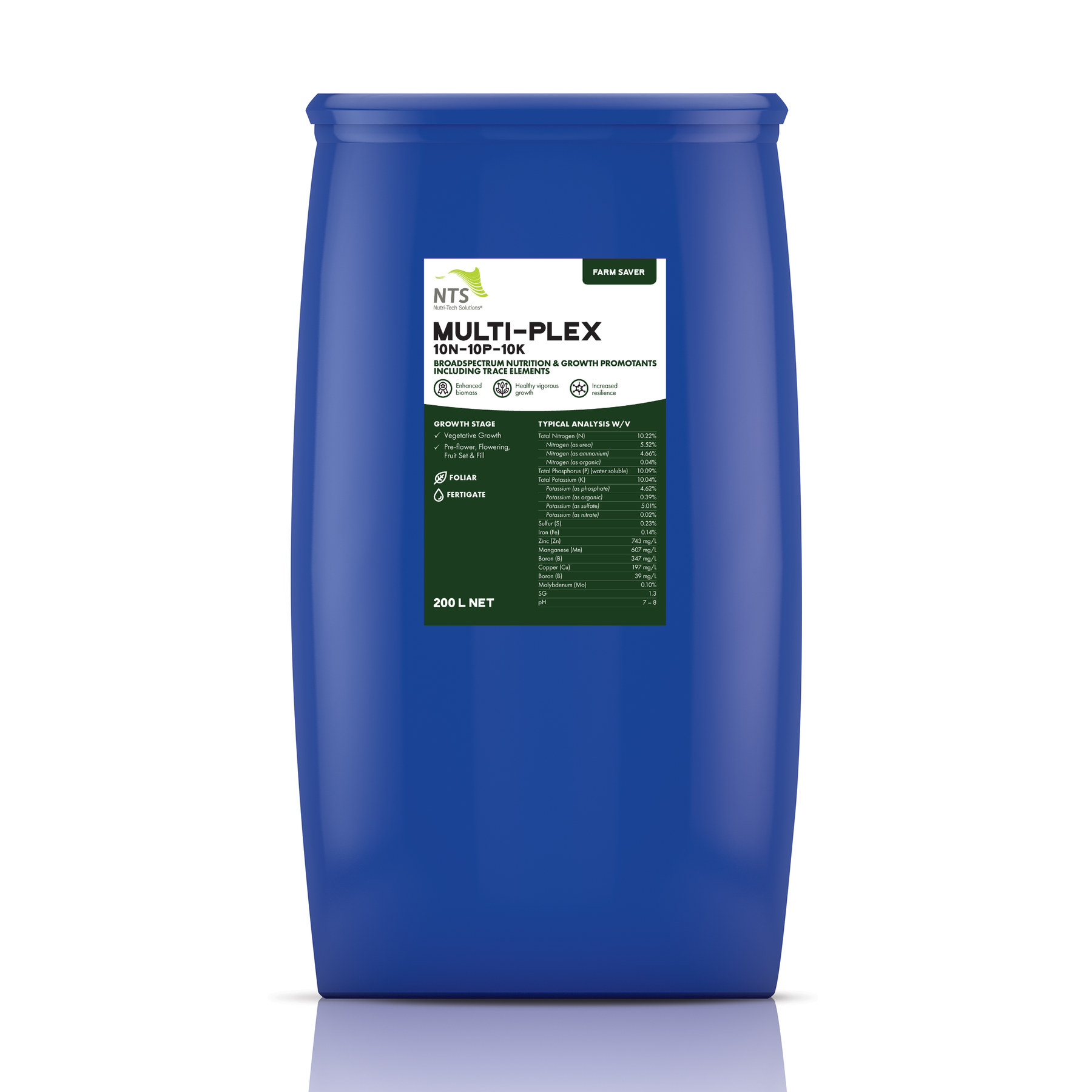 Multi-Plex™ | 10-10-10 NPK Fertiliser | NTS – Nutri-Tech Solutions Pty Ltd