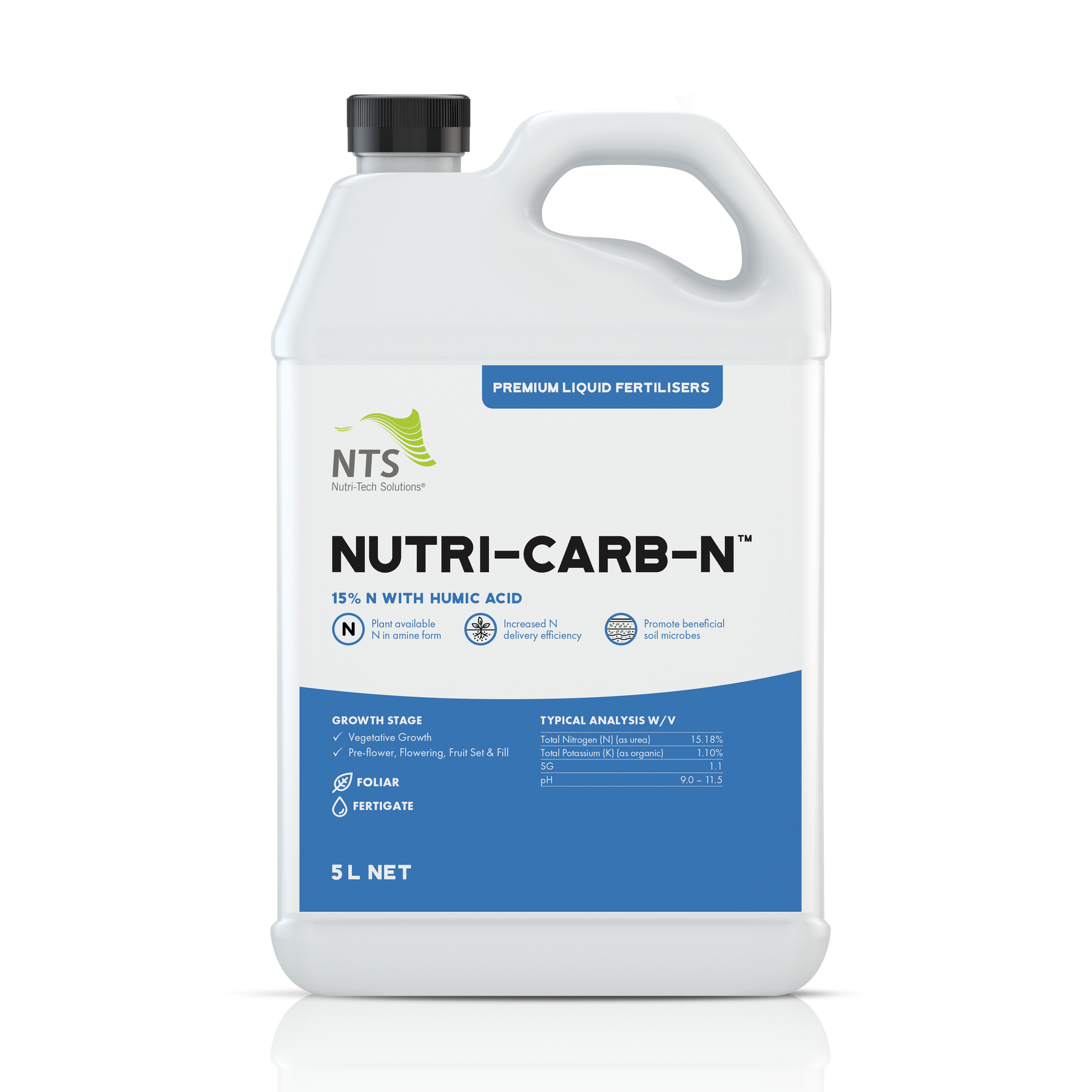 Nutri-Carb-N™ | Humic Acid Stabilised Nitrogen Fertiliser – Nutri-Tech Solutions Pty Ltd