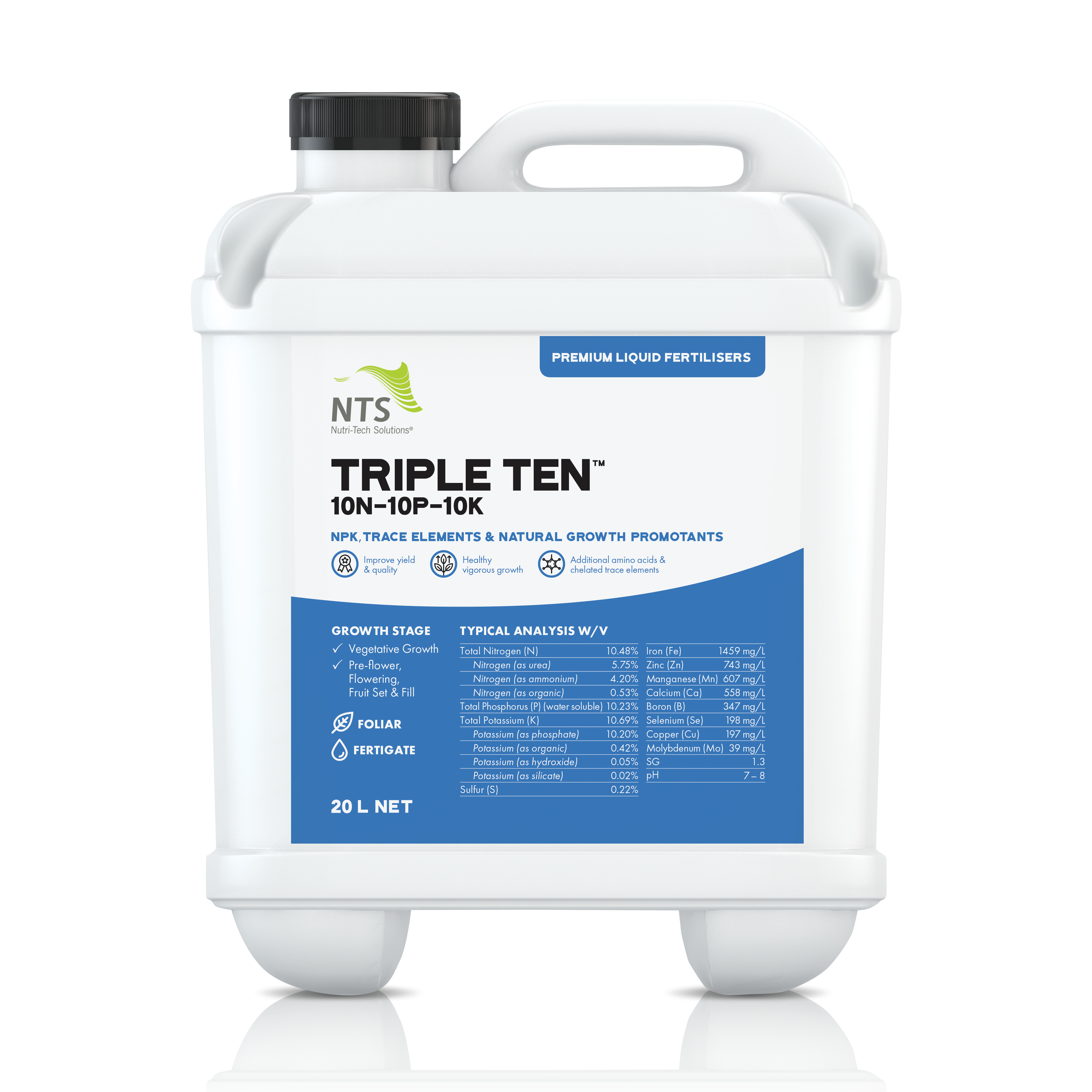 Triple Ten™ | NPK Fertiliser with Traces & Growth Promoters – Nutri ...